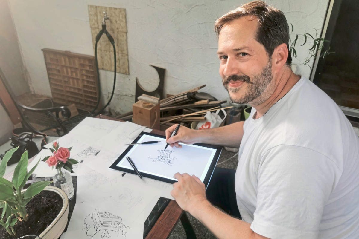 Äffle und Pferdle-Zeichner entwirft Maskottchen für Aichtal - Aichtal ...